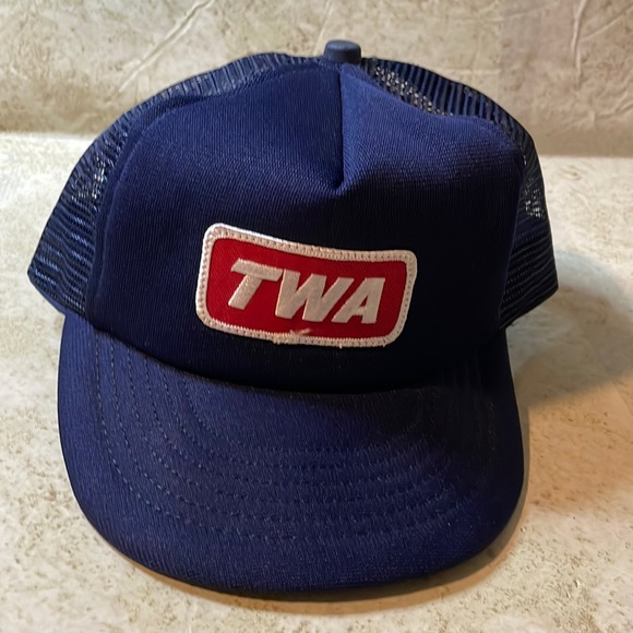 Unbranded | Accessories | Vintage Twa Mesh Trucker Hat Made In Usa ...